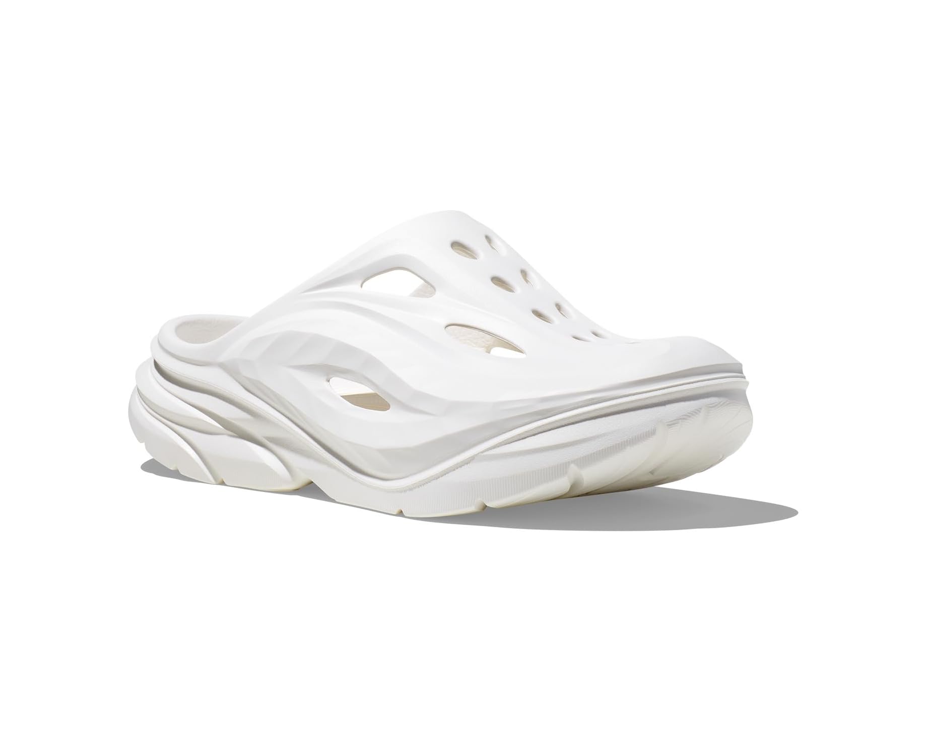 UNISEX HOKA ORA RECOVERY MULE | WHITE / WHITE – Randy's Shoes