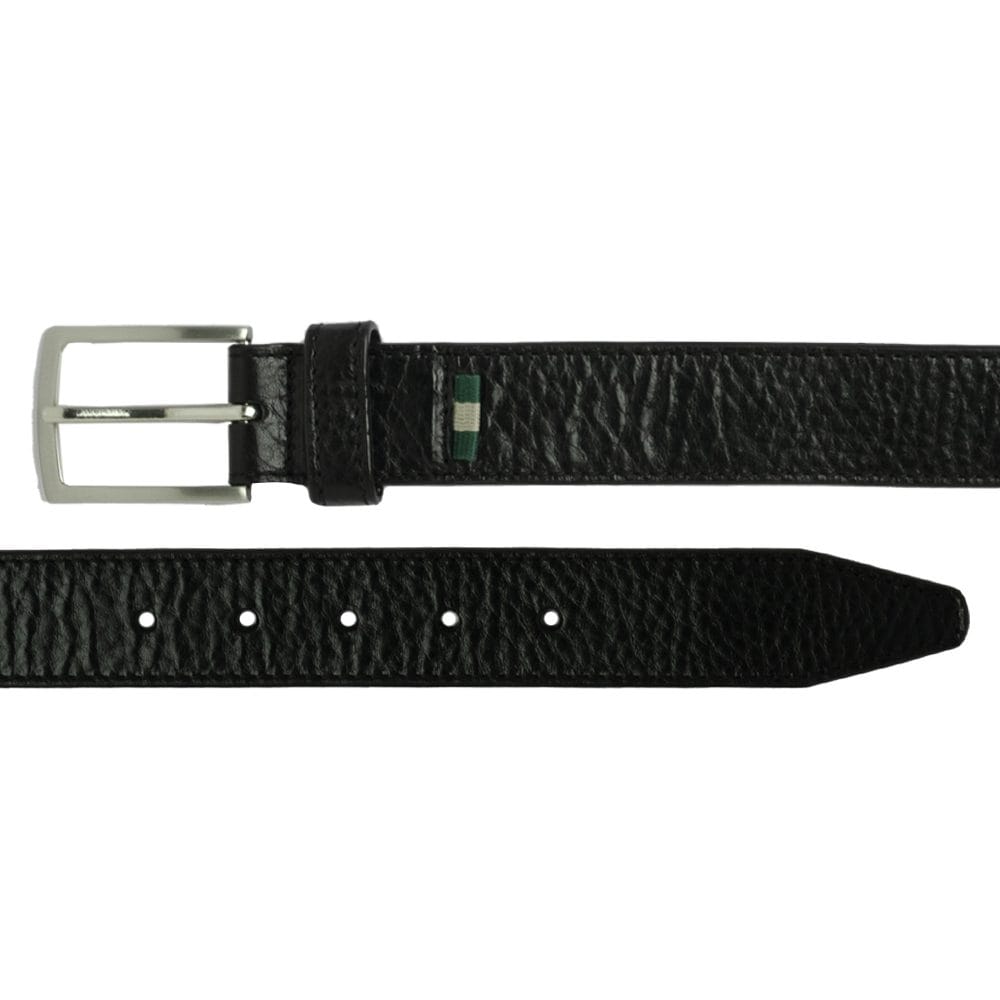 MEN'S MILWAUKEE BOOT CO. VOGEL DRESS BELT | BLACK – Randy's Shoes