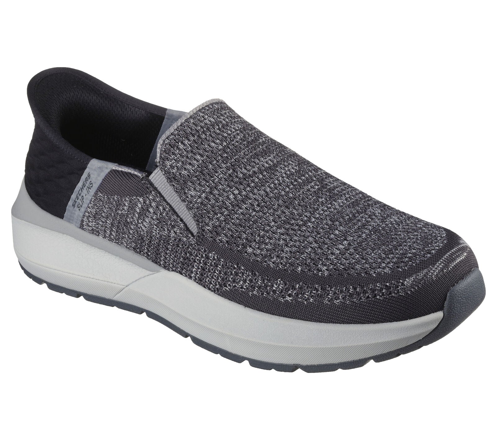 MEN'S SKECHERS SLIP-INS NEVILLE - ROVELO | CHARCOAL / LIGHT GRAY ...
