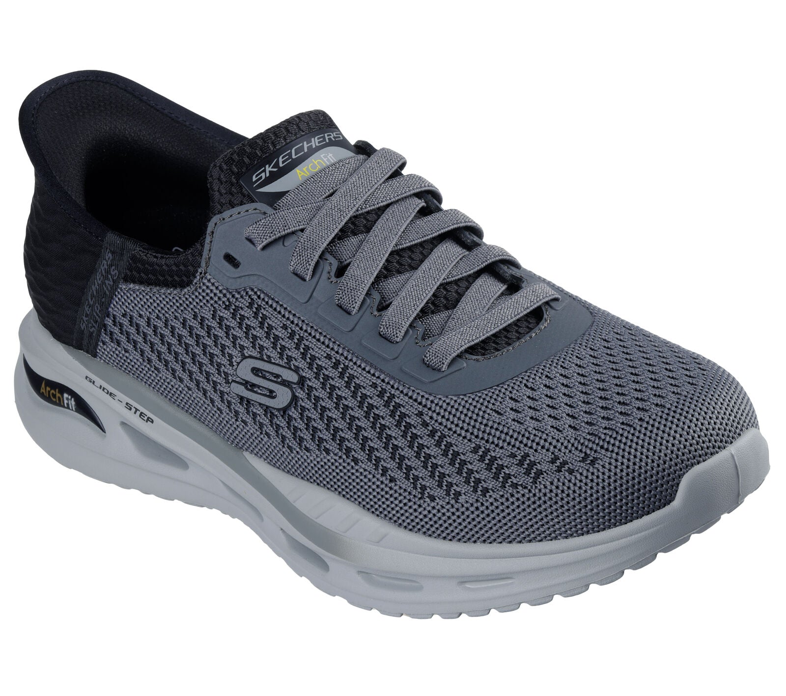 MEN'S SKECHERS SLIP-INS RELAXED FIT: ARCH FIT ORVAN - DREX | GRAY / BL ...