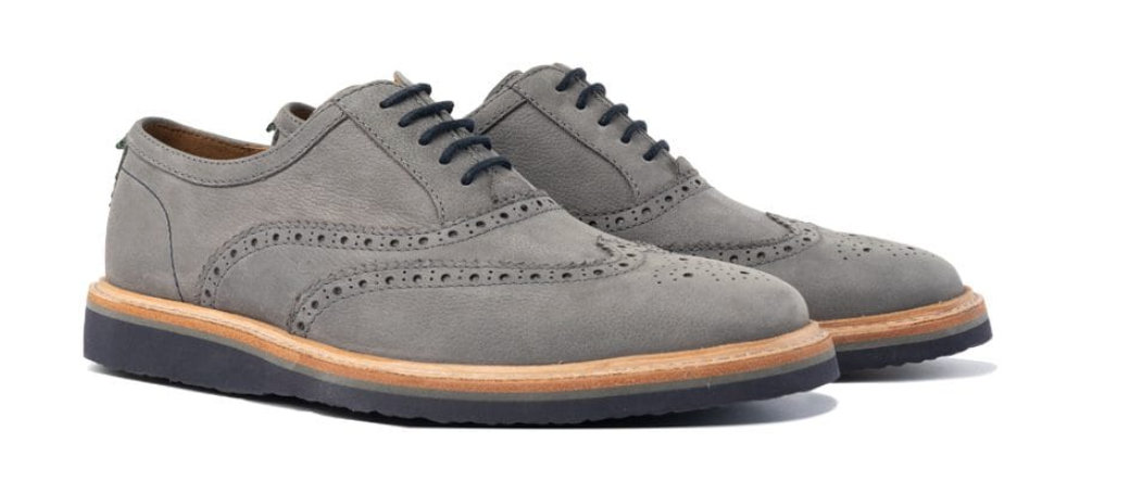 MEN'S MILWAUKEE BOOT CO. BRADLEY WINGTIP OXFORD | GRAY – Randy's Shoes