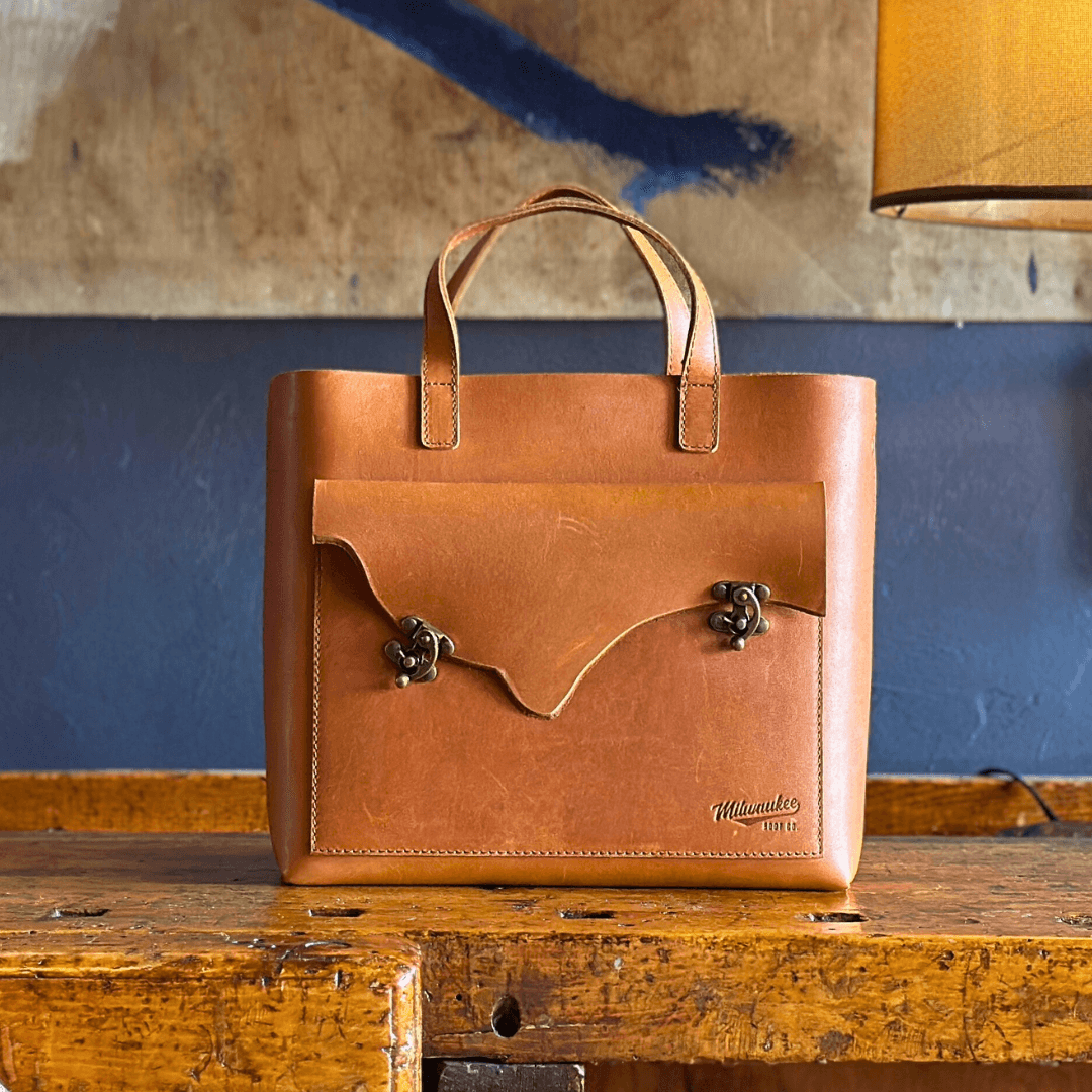 MILWAUKEE BOOT CO. OLSON CONVERTIBLE TOTE | COGNAC – Randy's Shoes