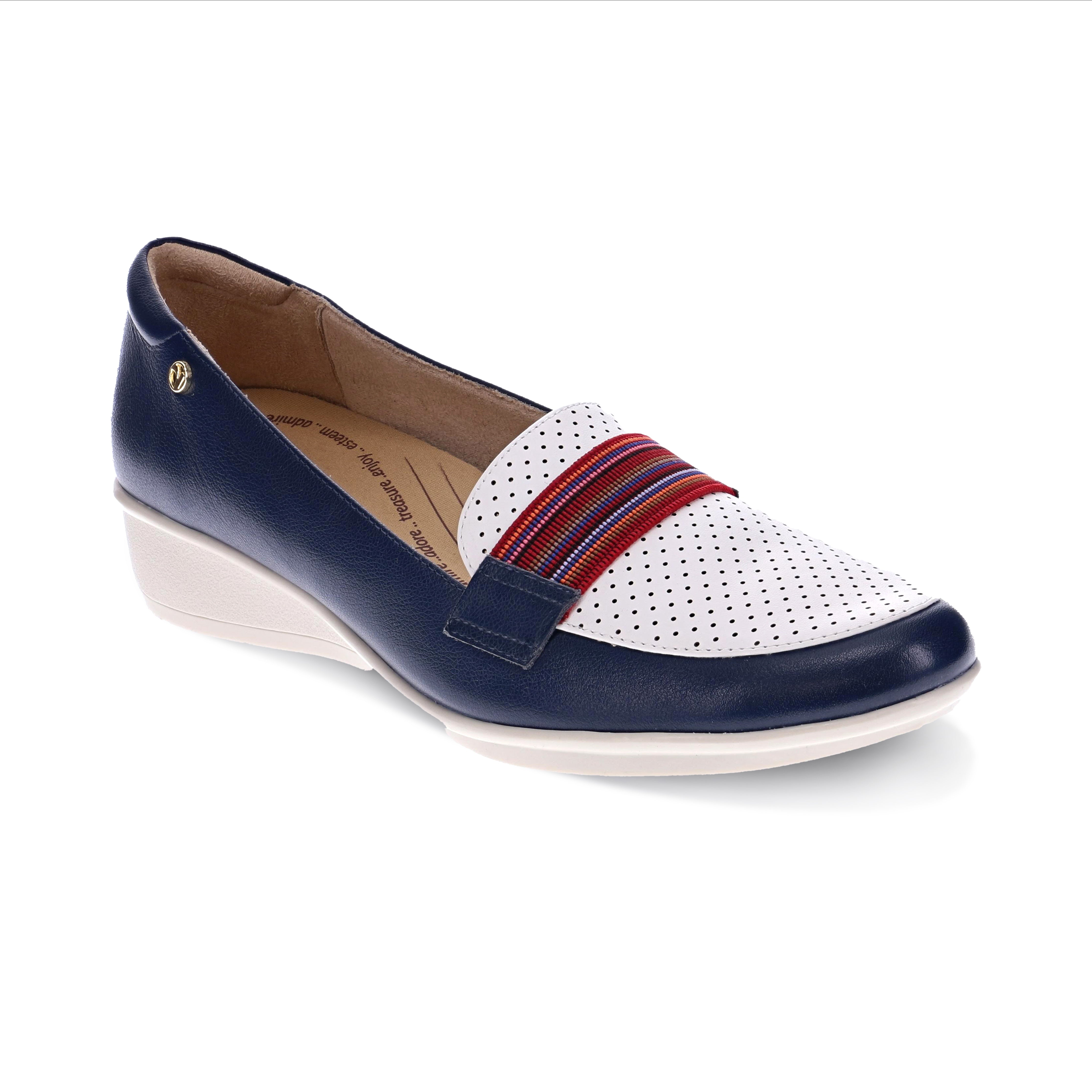 WOMEN'S REVERE MONTE CARLO LOAFER | BLUE FRENCH – Randy's Shoes