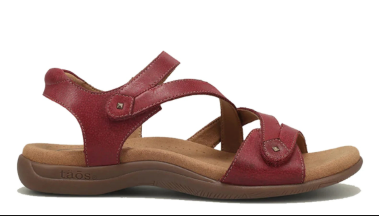 WOMEN'S TAOS BIG TIME SANDAL | CRANBERRY – Randy's Shoes