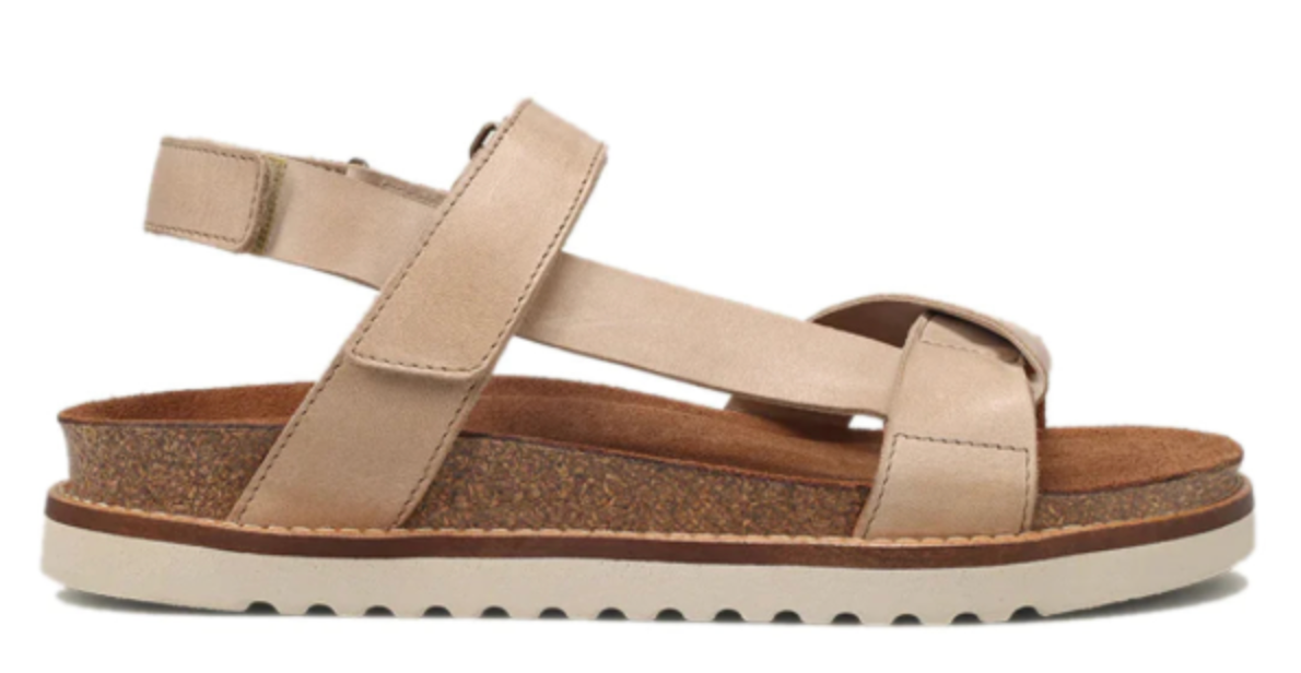 WOMEN'S TAOS SIDEWAYS SANDAL | STONE – Randy's Shoes