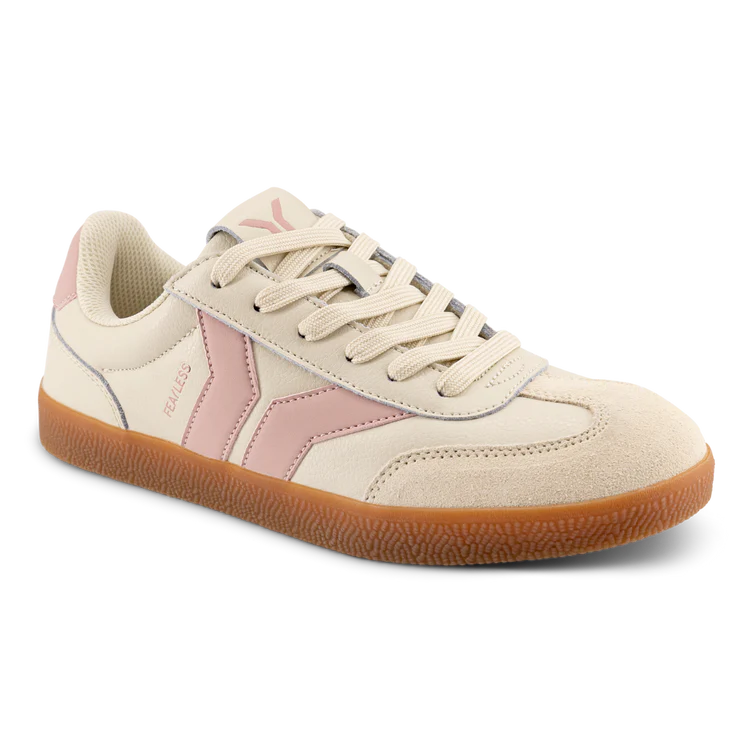 WOMEN'S C.O.B by CULTURE OF BRAVE FEARLESS SNEAKER | BEIGE / PINK WING ...