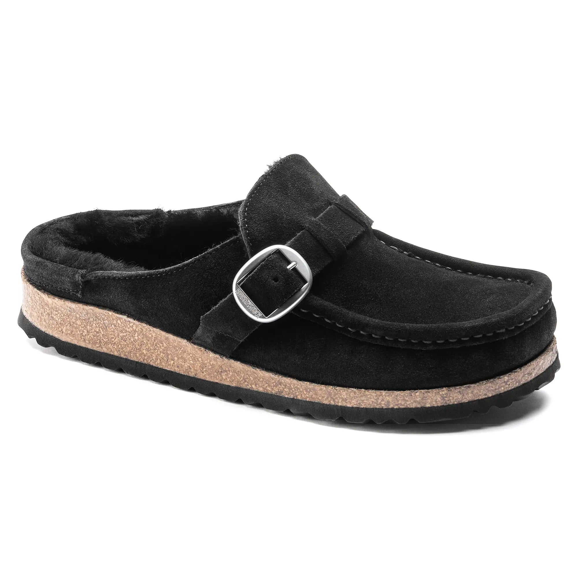 WOMEN'S BIRKENSTOCK BUCKLEY SHEARLING | BLACK – Randy's Shoes