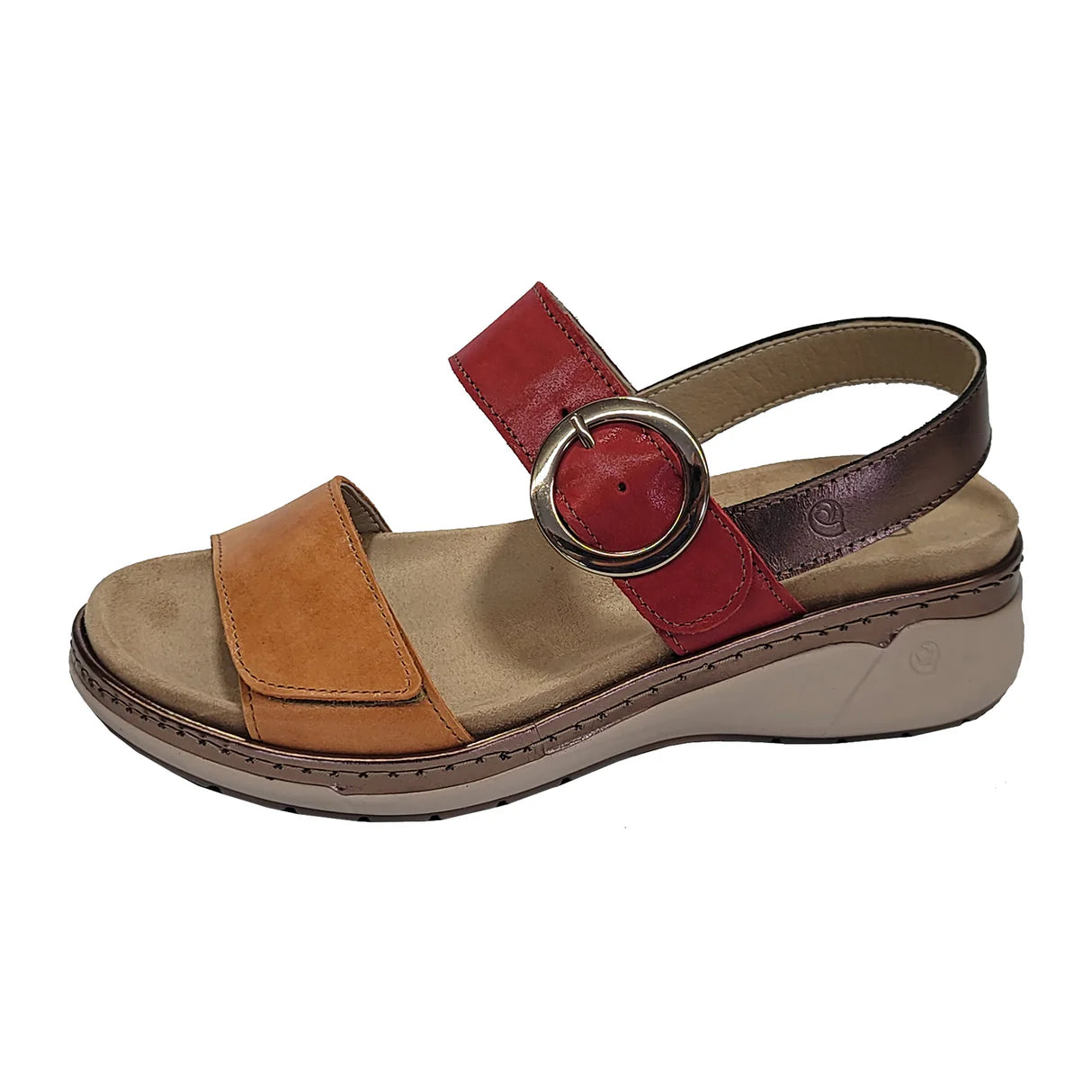 WOMEN'S SUAVE SILVIERA SANDAL | GOLDEN / RUBY / TIGER – Randy's Shoes